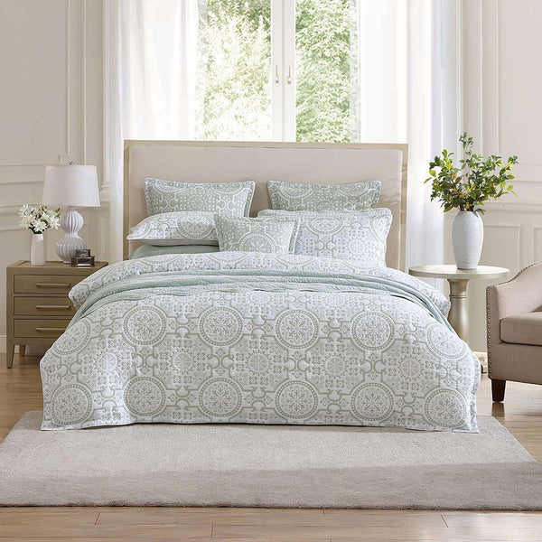 Mayfair Sage Quilt Cover Set by Private Collection | Quilt Cover World