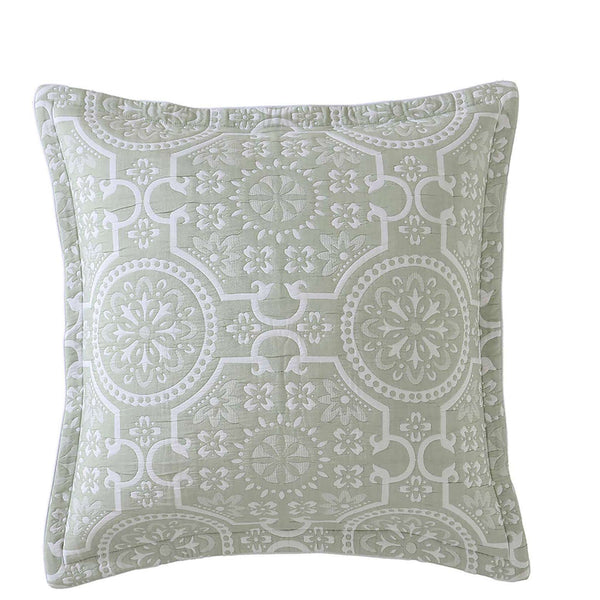 Mayfair Sage Square Cushion by Private Collection | Quilt Cover World