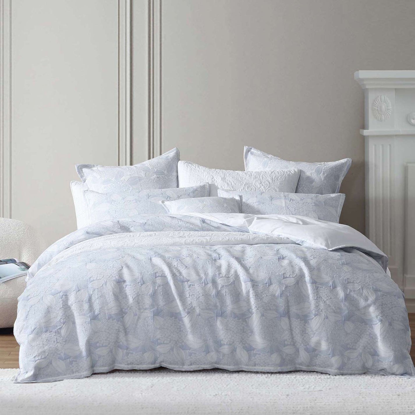 Hydrangea Chambray Quilt Cover Set by Private Collection | Quilt Cover ...