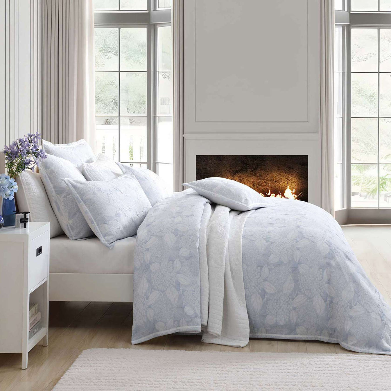 Hydrangea Chambray Quilt Cover Set by Private Collection | Quilt Cover ...