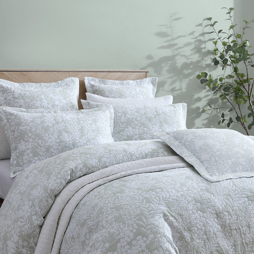 Quinn Sage Quilt Cover Set by Private Collection | Quilt Cover World