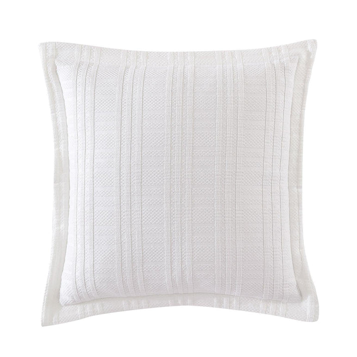Winton White Cushion 45 x 45 cm by Private Collection | Quilt Cover World